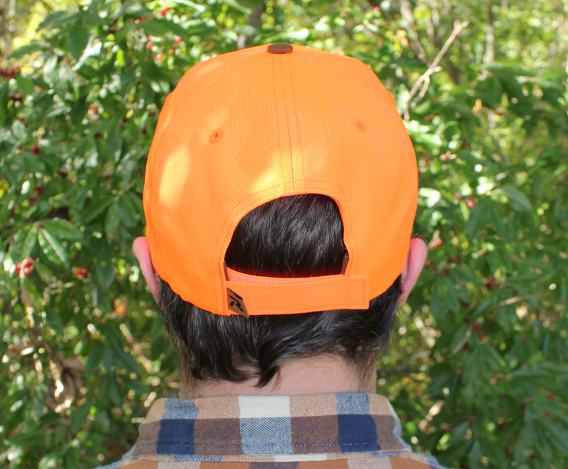 Traditions Blaze Orange Hat with Brown Visor and Leather Patch ...